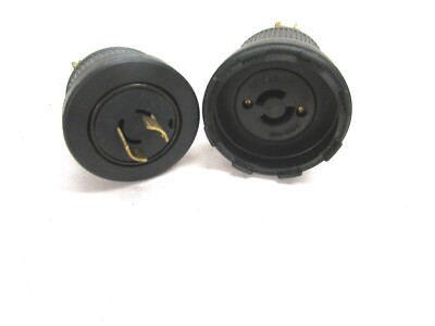 NOS! RODALE 20A-250V TURN-TYTE FLIP SEAL RUBBER CORD CONNECTOR w/ PLUG ...