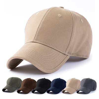 M/XL/XXL Baseball Cap Cotton Twill Plain Men Structured Hat Oversize ...