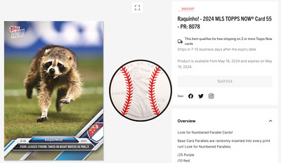 Raquinho! 2024 Topps NOW #55⚽⚽Short Print SP⚽⚽Print Run: 8078⚽⚽MLS⚽⚽ ...