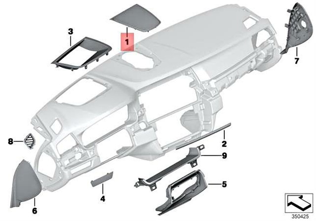 BMW 51459209781 Genuine OEM Factory Original Speaker Cover for sale ...