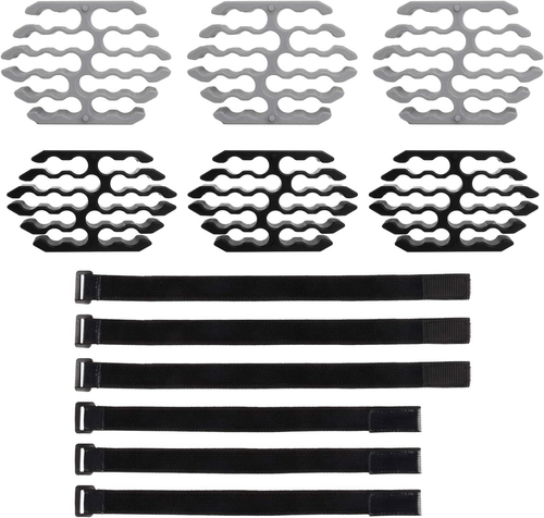 Cable Organizing Kit, 6 Network Cable Management Tools and 6 Fasteners ...