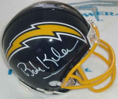 BOB KLEIN SIGNED SAN DIEGO CHARGERS 1974-87 THRWBK MINI HELMET - USC ...