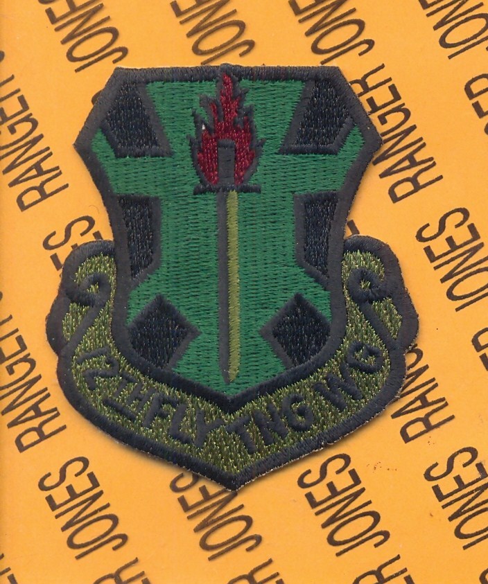 USAF Air Force 12 Flying Training Wing FTW OD Green & Blue ~3" patch c ...