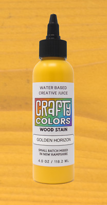 Bright Amber Wood Stain - Crafty Colors Vibrant Water Based Wood Stains ...