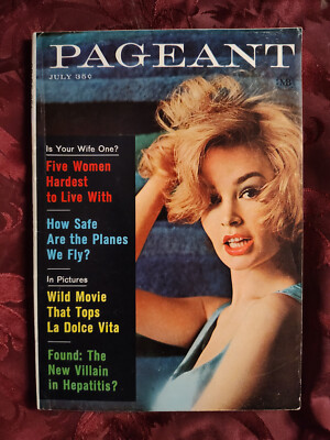 PAGEANT July 1963 Jul 63 8½ 8 1/2 SHARON FARRELL DINA MERRILL +++ | eBay