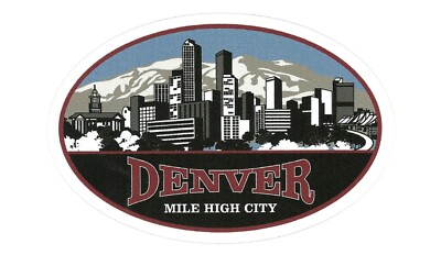 Denver Sticker – CO Decal Sticker – Souvenir Travel Gift 4" Made in USA ...