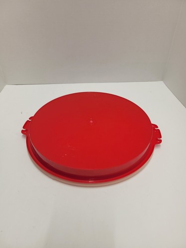 VINTAGE Tupperware Round 405-1 Pie Veggie Carrier Snack Keeper & 224-16 ...