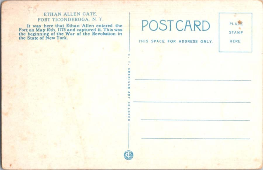 Fort Ticonderoga New York NY : MILITARY SCENE n/03 BA6423 | eBay