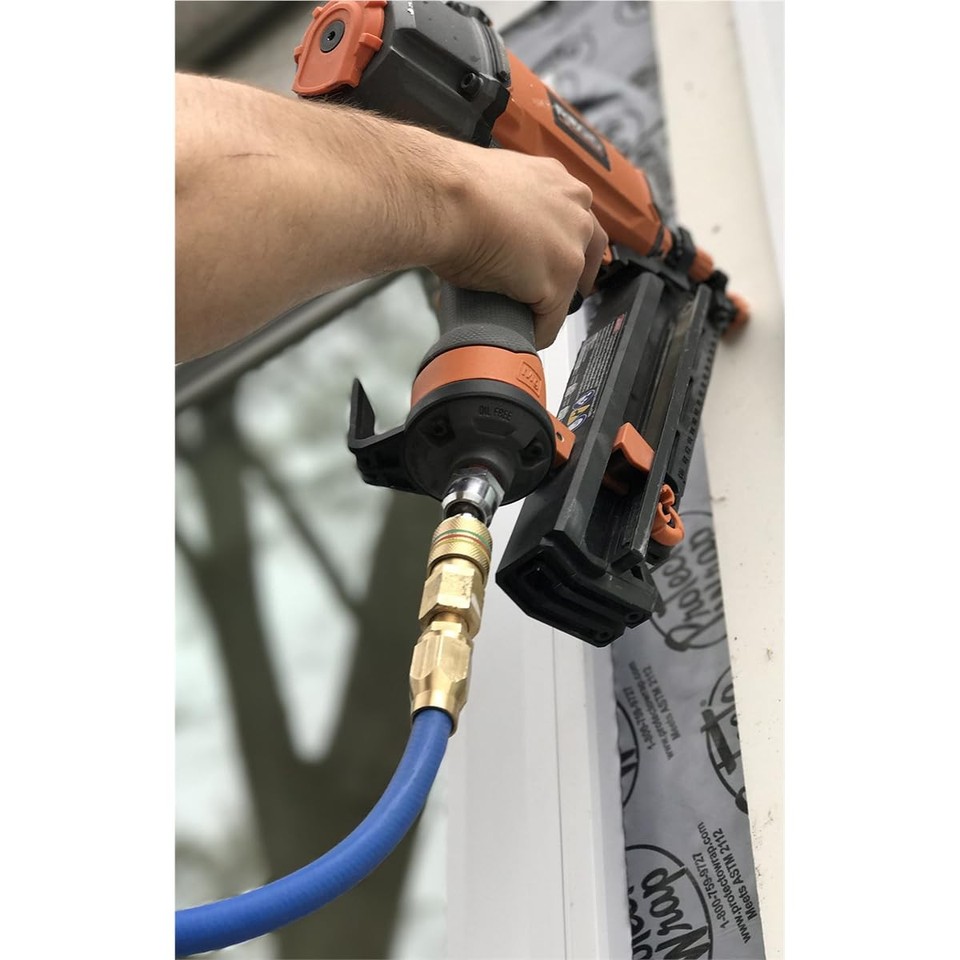 Fast Fix - 3/8" Air Hose Assembly Repair Fitting - w/ 1/4" MNPT Fixed ...