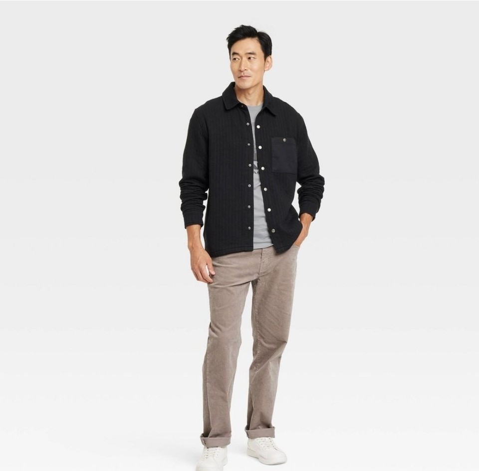 Goodfellow & Co. Size S Men's Quilted Knit Shirt Jacket. New With Tag ...