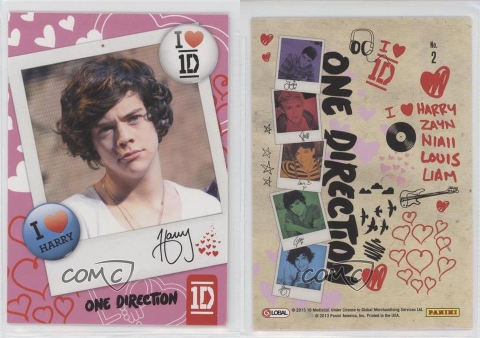 2013 Panini One Direction Heartthrob Harry Styles #2 ne4 | eBay