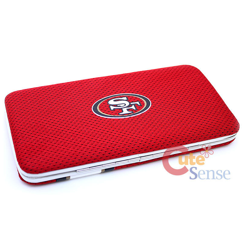 NFL San Francisco 49ers Hinge Wallet Flat Shell Wallet -Team Logo ...