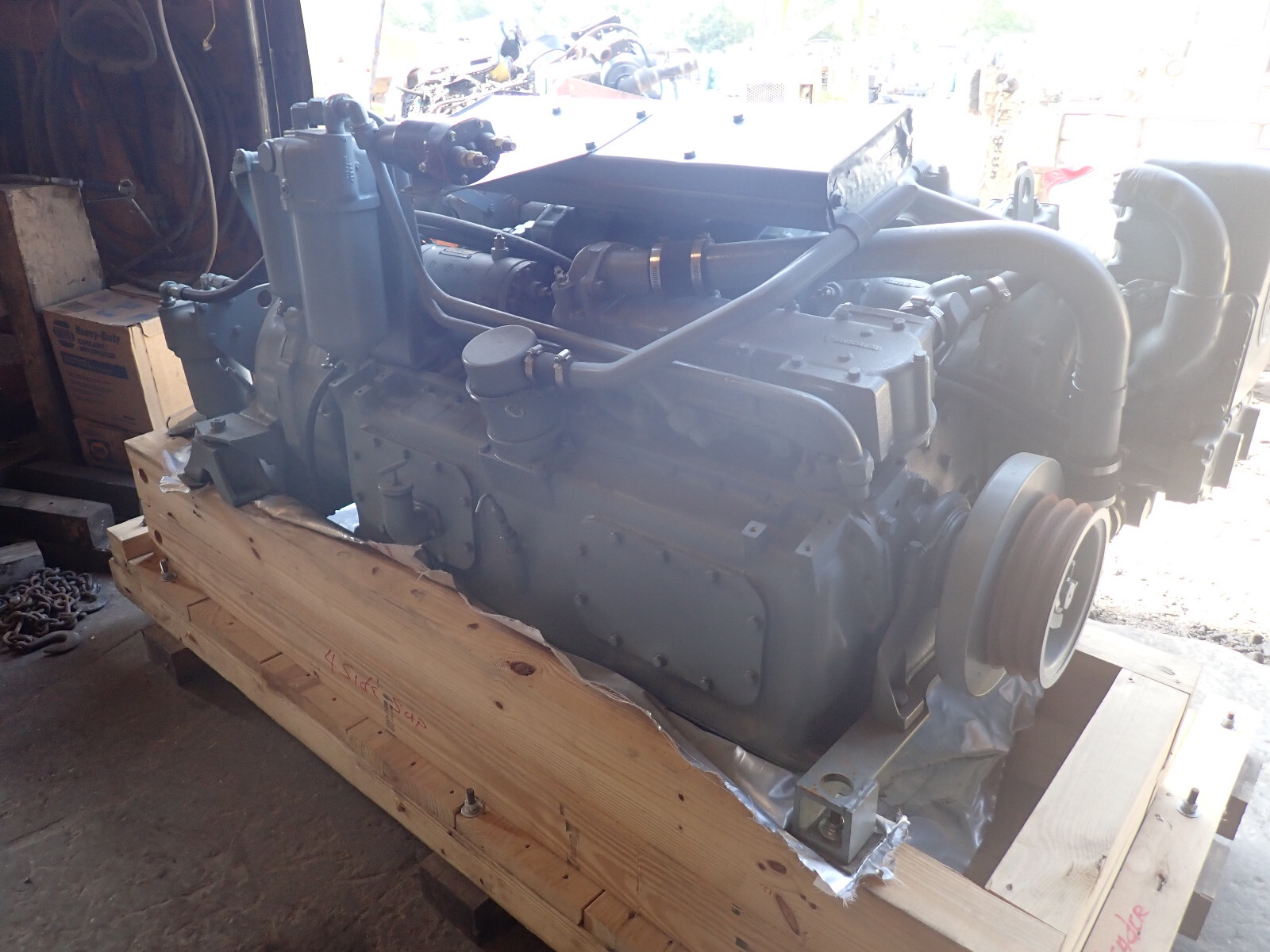 Detroit Diesel 6-71 Marine Engine REBUILT! GOV'T SURPLUS Slant WITH ...