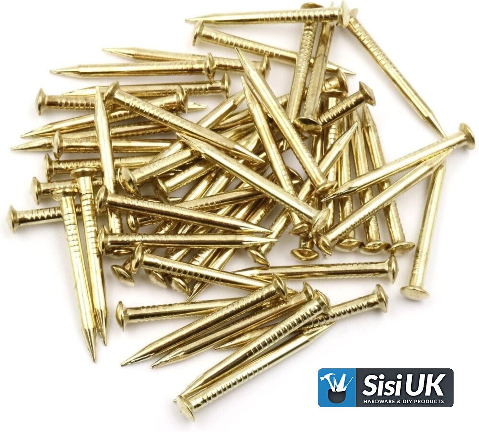 Picture Nails Pins - Hardened Photo Frame Tacks Electro Brass Wall ...