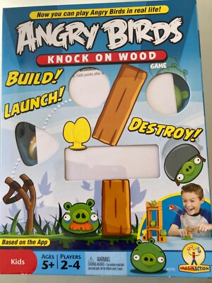 Angry Birds Knock on Wood Game Build Launch Destroy Board Game 99% ...