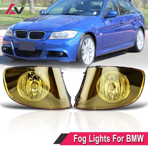 For 2007-2011 BMW 328i 335i Convertible Coupe Fog Lights Yellow Pair ...