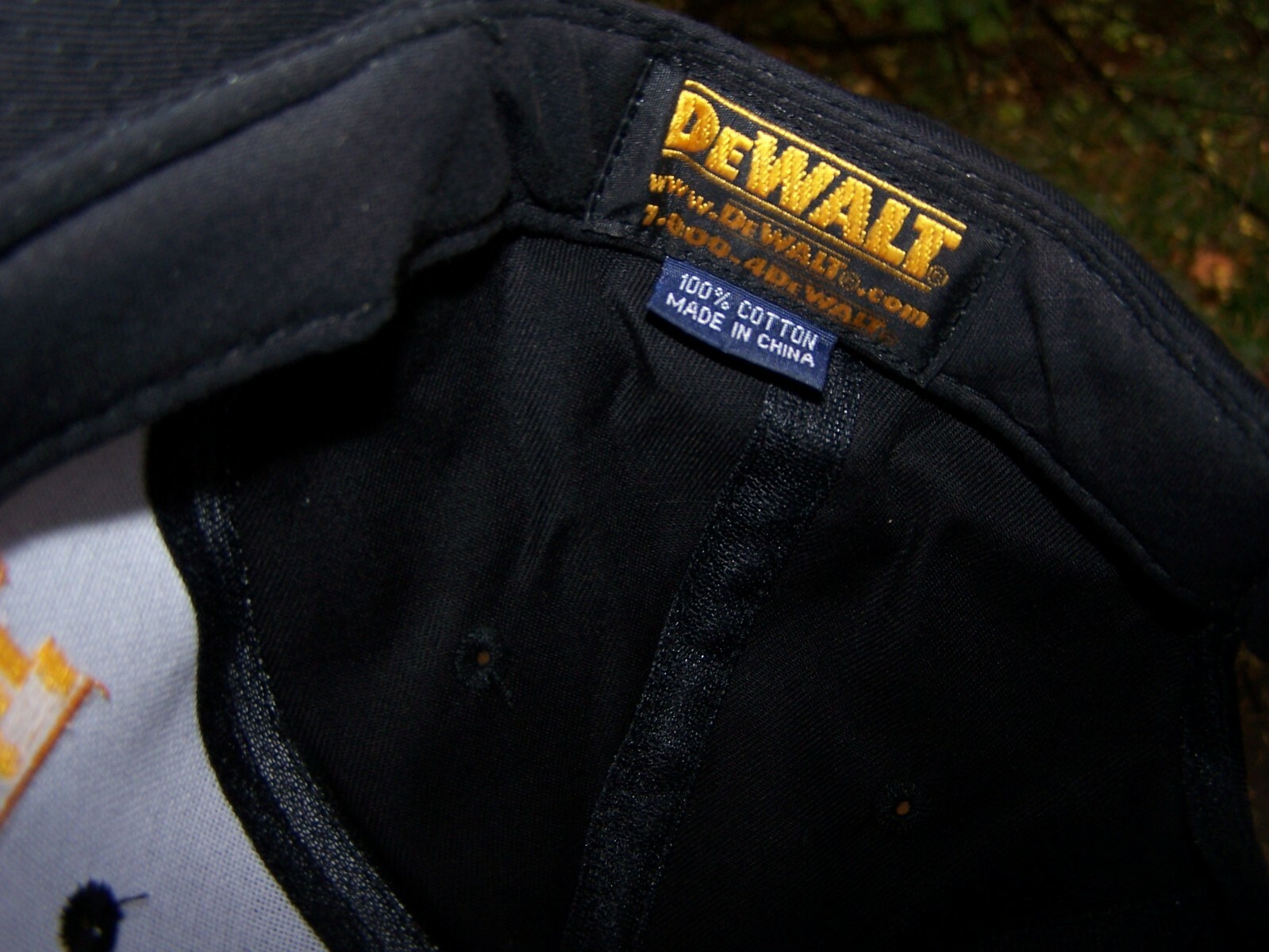 De Walt Racing Trucker Cap Hat Black and Gold Embroidered DeWalt Tools ...