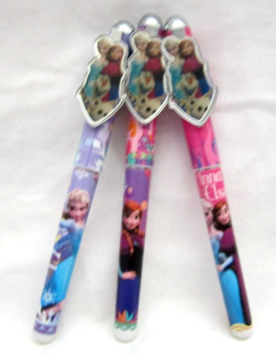 DISNEY FROZEN ELSA AND ANNA 3 DIFFERENT STYLES BALL POINT PENS-3 CT ...