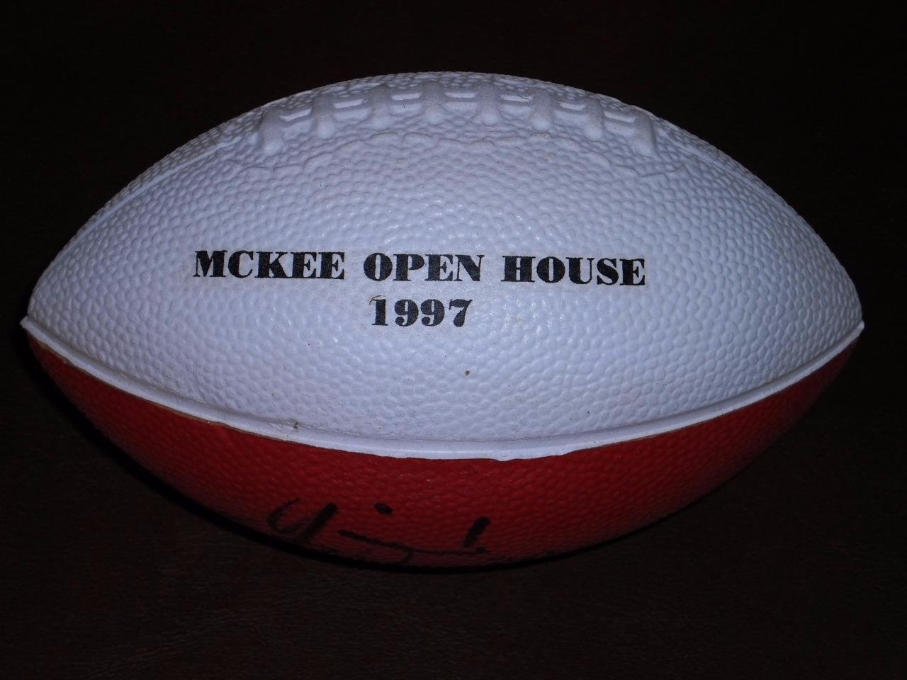 Nebraska Cornhuskers 1997 Autographed Mini Football Mike Minter Michael ...