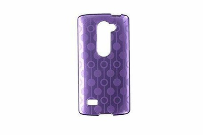 T-Mobile Flex Protective Gel Case For LG Leon - Purple Circle Pattern ...