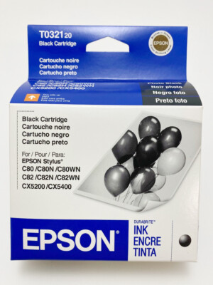 Genuine Epson Photo Black Ink Cart (T032120) - Stylus C80/C82 - Expired ...