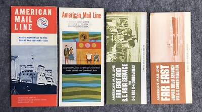 1960s American Mail Line Pacific Northwest Orient Southeast Asia ...