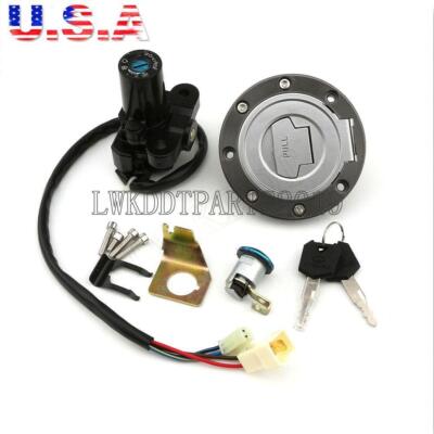 US Ignition Switch Lock Set Keys For Yamaha YZF R6 2006-2015 FJR1300 ...