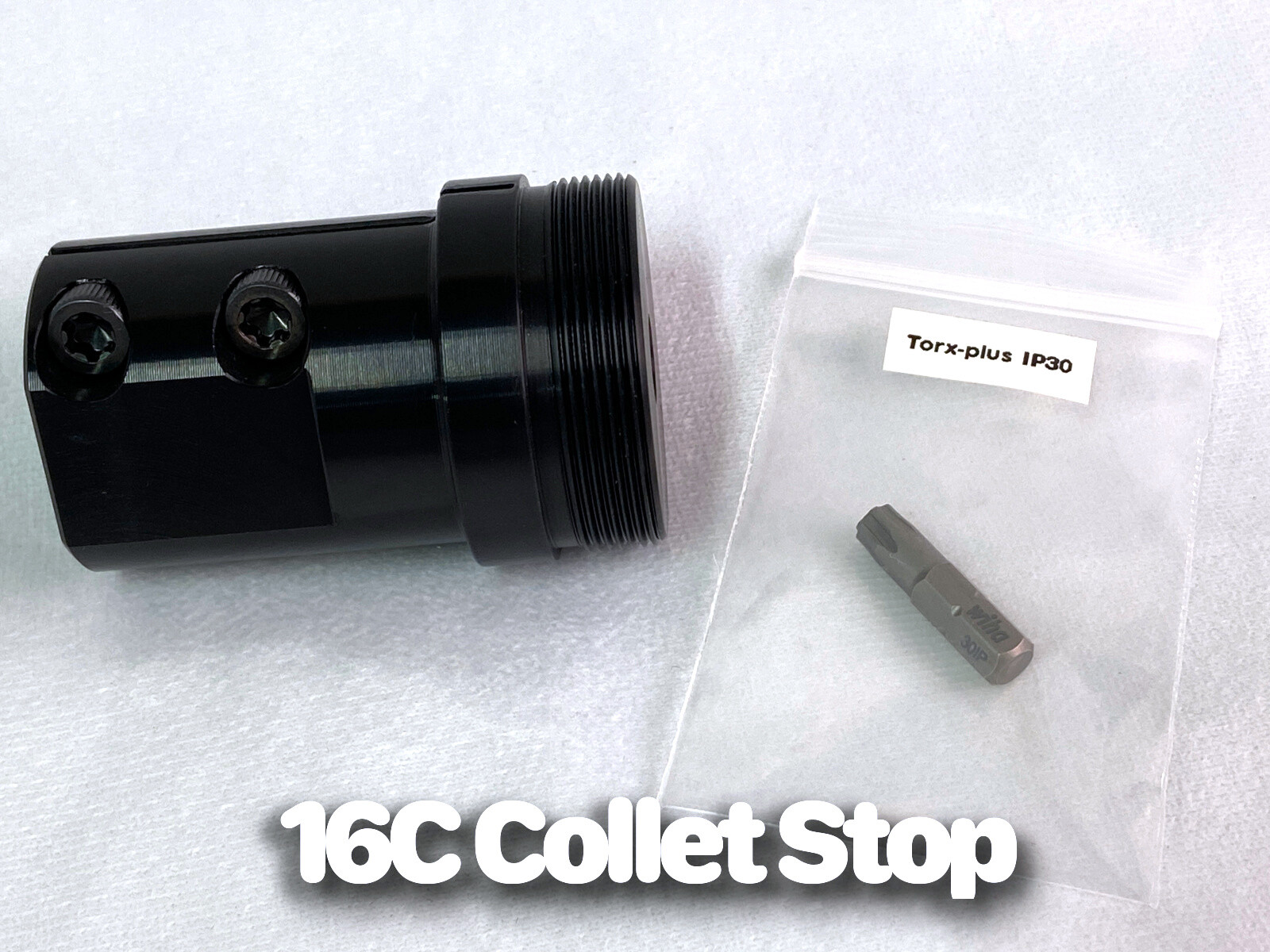 Unique 16C Collet Stop w/11 different size stop pins - Quick and easy ...