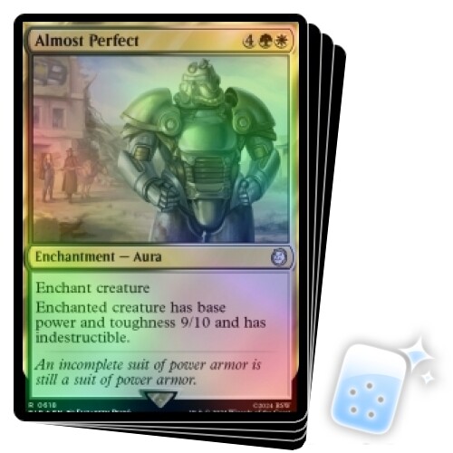 FOIL ALMOST PERFECT (SURGE FOIL) X4 Universes Beyond: Fallout Magic MTG ...