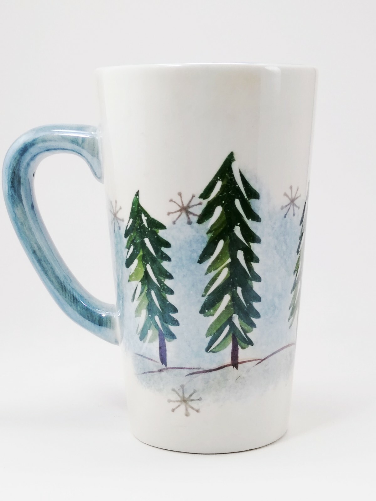 Royal Seasons Tall Coffee Mug Winter Red House Blue Handle Cup 16 Oz | eBay