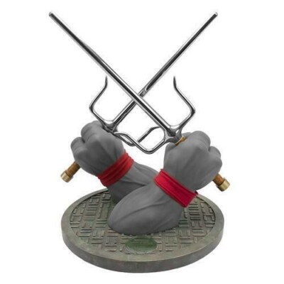TMNT Teenage Mutant Ninja Turtles Raphael Sai Monochrome Prop Replica ...