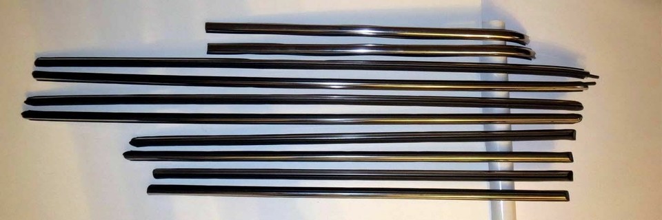 Mercedes W109 280SEL W109 300SEL 10 pieces moulding trim set fenders ...