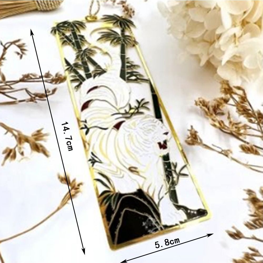 Chinese style Four Mythical Beast Bookmarks Metal Books Support ...