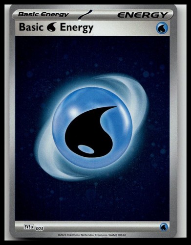Basic Water Energy (Cosmos Holo) #003 Pokemon SV01: Base Near Mint or ...
