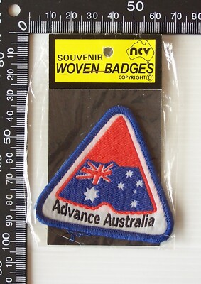 VINTAGE ADVANCE AUSTRALIA EMBROIDERED SOUVENIR PATCH WOVEN CLOTH SEW-ON ...