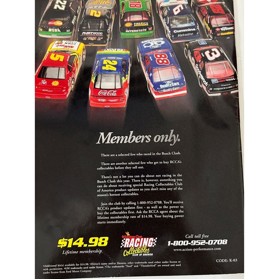 Beckett Racing Magazine Petty Earnhardt Gordon March 1997 Issue #31 ...