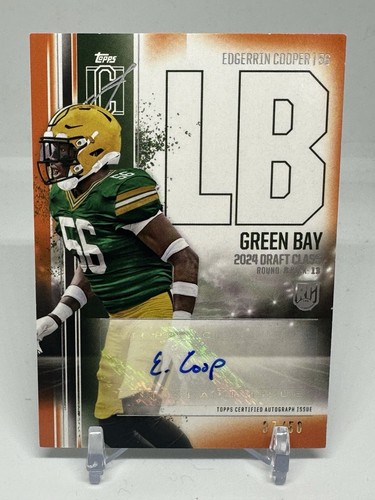 2024 Edgerrin Cooper Topps Signature Class Variation Rookie Orange /50 ...