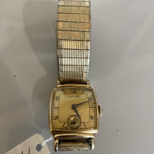 Mens Hamilton Mechanical Watch 14k Gold Filled Case | eBay