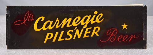 Old Carnegie Beer Glass ROG Lighted Sign Ad Panel Part Duquesne ...