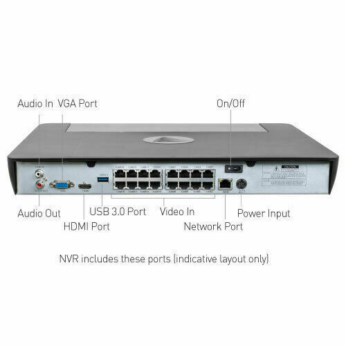 Swann NVR 16-8580 16 Channel 4k Network Video Recorder 2TB CCTV ...