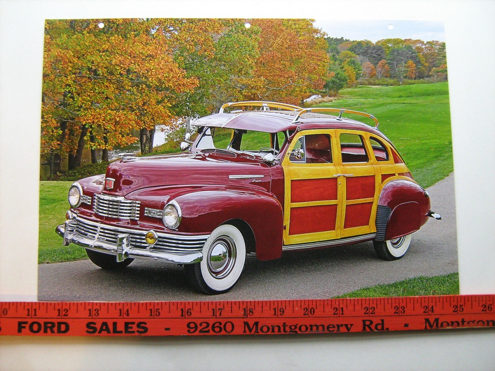 1948 Nash Ambassador Super Suburban Woody--LARGE photo from NOS ...
