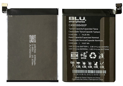 BLU G91 PRO G0530WW Original OEM BLU Battery C496588490P 5000mAh 19 ...