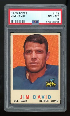 1959 Topps #143 Jim David PSA 8 NM-MT *A23G*#47308358 | eBay
