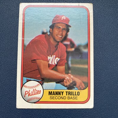1981 Fleer #3 Manny Trillo Philadelphia Phillies Good | eBay