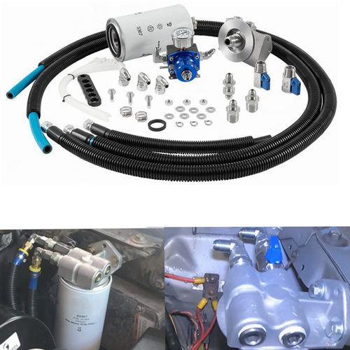Fuel Filter Bowl Regulated Return Kit For 7.3L Ford F250 F350 E350 1994 ...