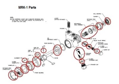 Miller Water Cooler Procon Pump Repair Kit with Strainer MRK-1 | eBay