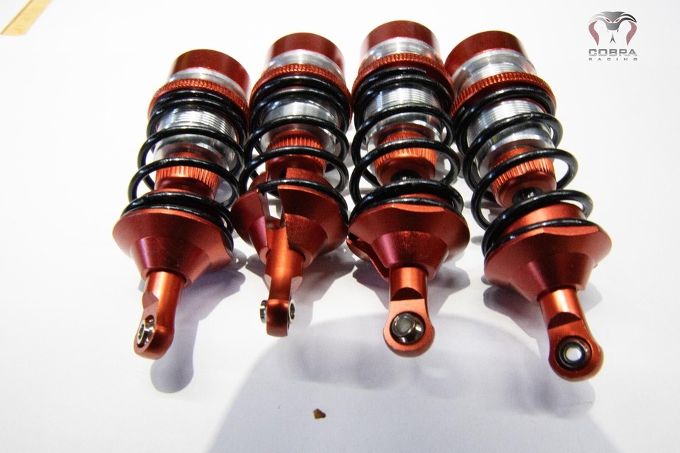 CR ARRMA Front+Rear (RED) Alloy Shocks for 1/7 Felony Limitless ...