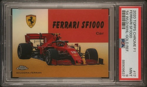 2020 Topps Chrome F1 Formula 1 Ferrari SF1000 World On Wheels PSA 9 ...
