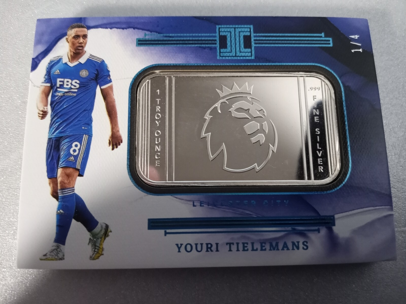 2022-23 Panini impeccable Premier League Logo Silver Bar Youri ...