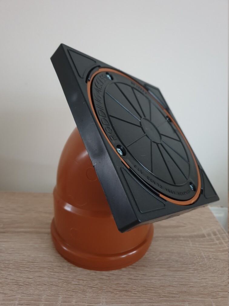 Marley Underground Drain PVC 45° 110mm Rodding Point URP1 Single Socket ...